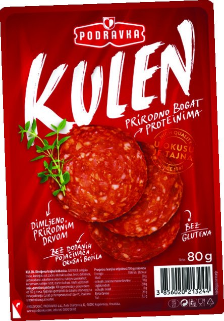 Kobasica čajna, kulen narezak Podravka 80 g - Boso - Akcija - Njuškalo katalozi
