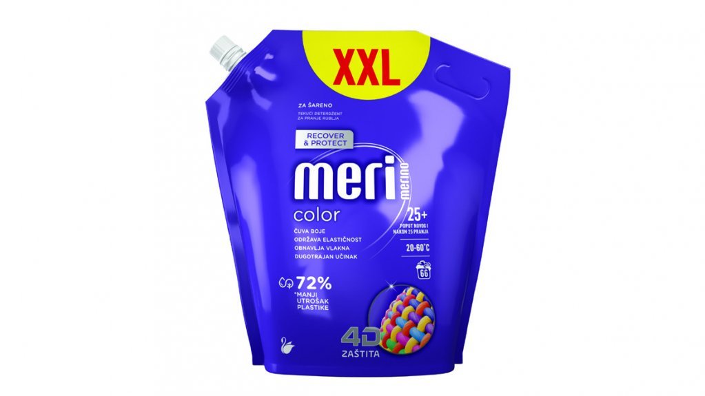 Deterdžent color XXL Meri Merino 66 pranja, 4 l - NTL - Akcija ...