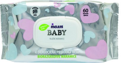 Melem baby vlažne maramice, 60/1 - Akcija - Njuškalo katalozi