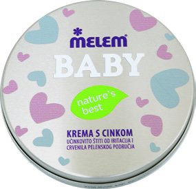 Melem Baby prirodna zaštitna krema za osjetljivu kožu, 25 ml - Akcija ...