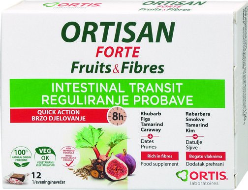 Ortis forte voćne kocke za reguliranje probave 120 g - Akcija ...
