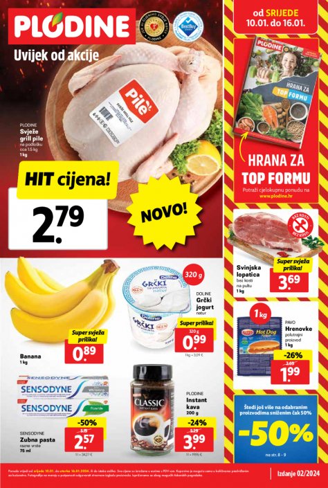 Plodine katalog Akcija 10.01.-16.01.2024. - Njuškalo katalozi
