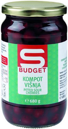 Kompot višnja S-BUDGET bez koštica 680 g - Akcija - Njuškalo katalozi