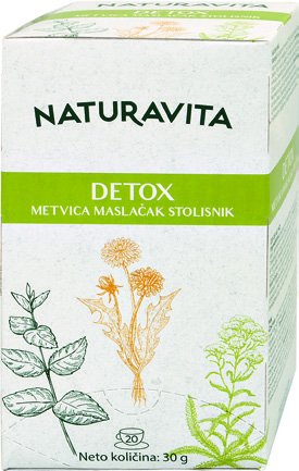 Detox čaj Naturavita 20 x 1,5 g, 30 g - Akcija - Njuškalo katalozi