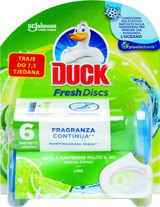 Duck* Fresh Discs za čišćenje i osvježavanje WC školjke, Lime, 36 ml ...