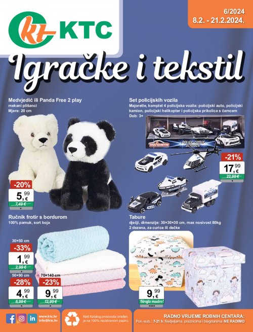 KTC katalog Igračke i tekstil 08.02.-21.02.2024. - Njuškalo katalozi