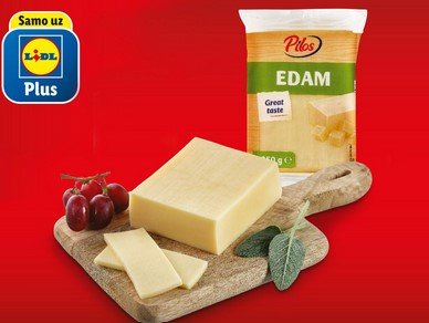 Edamer sir Pilos 250 g - Lidl - Akcija - Njuškalo katalozi