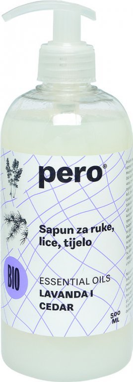 Pero Bio sapun za ruke, lice i tijelo lavanda i cedar, 500 ml - Akcija ...