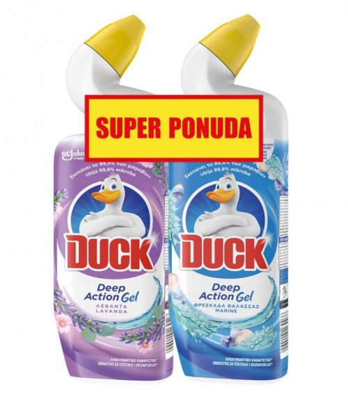 Gel za WC Duck Power 2 x 750 ml - Akcija - Njuškalo katalozi