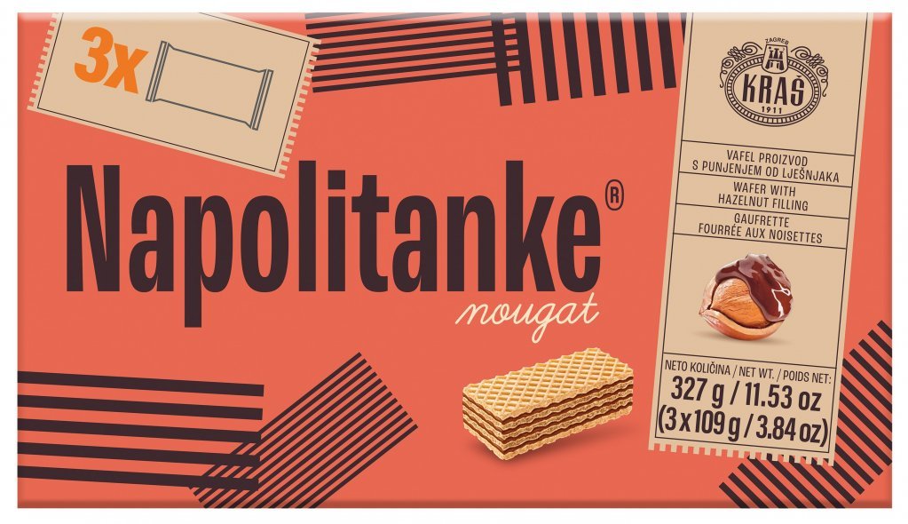 Napolitanke Kraš razne vrste 327 g - Akcija - Njuškalo katalozi