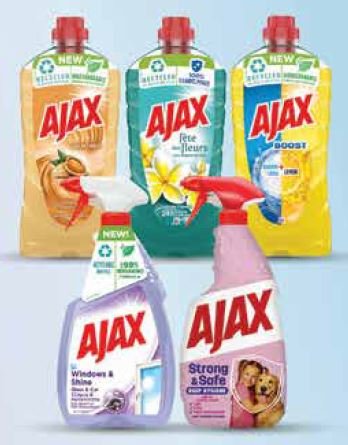 AJAX Sredstva za čišćenje razne vrste 500 ml - 1 l - Plodine - Akcija ...