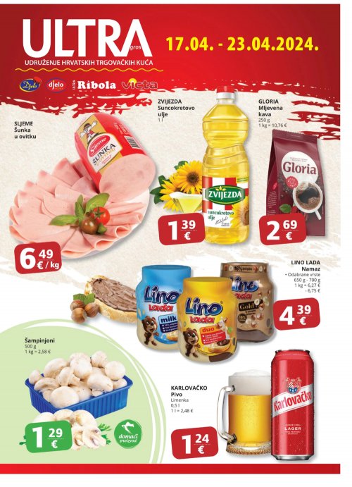 Ribola katalog Ultra gros Akcija 17.04.-23.04.2024. - Njuškalo katalozi