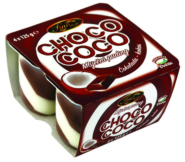 Puding mliječni Choco-Coco, Choco-Loco Vindija 4x125 g - NTL - Akcija ...