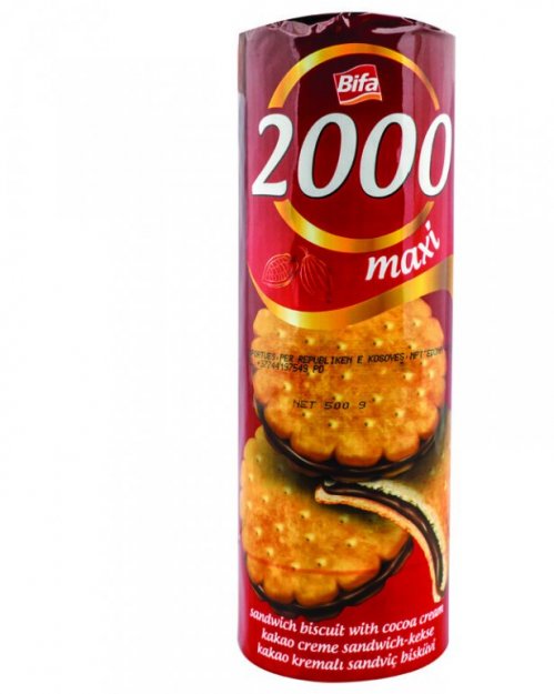 Sendvič keks punjenje kakao, vanilija krema Bifa 500 g - Boso - Akcija ...