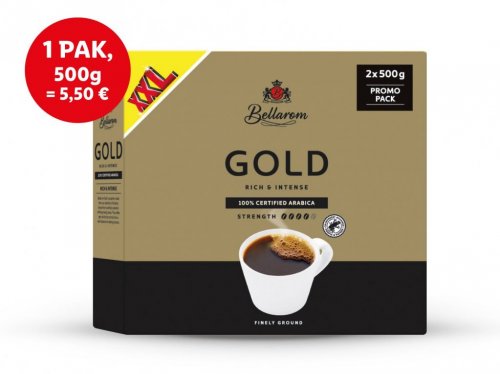 Kava Gold XXL Bellarom 100% Arabica 2x500 g - Lidl - Akcija - Njuškalo ...