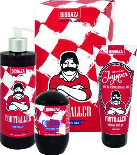 Biobaza Footballer set jajoper, gel za tuširanje i deo roll-on, 1 kom ...