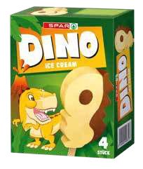 Sladoled SPAR Dino ili Jednorog 4x40 g - Akcija - Njuškalo katalozi