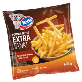 Extra tanki pommes frites Ledo 600 g - Akcija - Njuškalo katalozi
