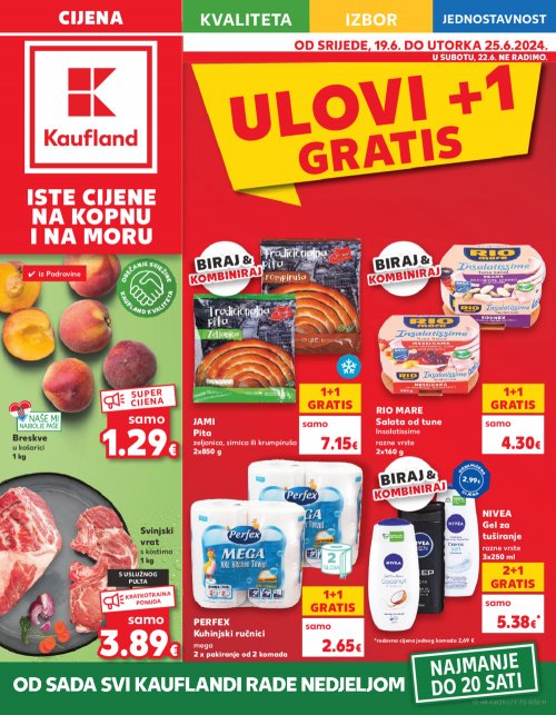 Kaufland katalog Akcija 19.06.-25.06.2024.odabrane poslovnice - Njuškalo katalozi