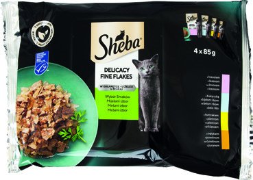 Hrana za odrasle mačke mix izbori u želeu, Sheba 4x85g - dm - Akcija ...