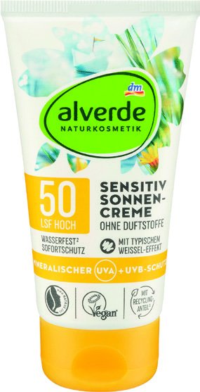 Krema za sunčanje Sensitive ZF 50 alverde 75 ml - Akcija - Njuškalo katalozi