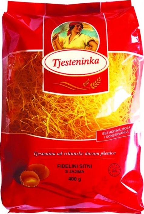 Tjestenina Fidelini sitni s jajima Tjesteninka 400 g - NTL - Akcija ...