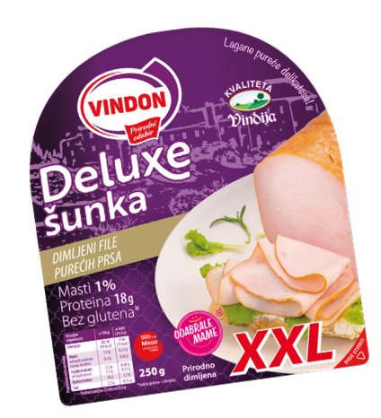 Pureća šunka Delux Vindon XXL 250 g - Akcija - Njuškalo katalozi