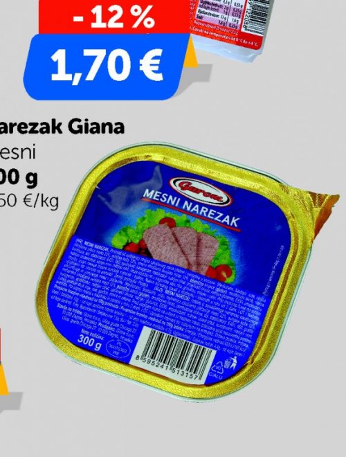 Narezak Giana Mesni 300 g - Boso - Akcija - Njuškalo katalozi