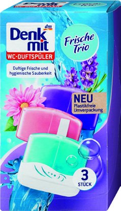Denkmit* osvježivač za WC školjku Frische cvijeće, ocean i lavanda, 3 x ...