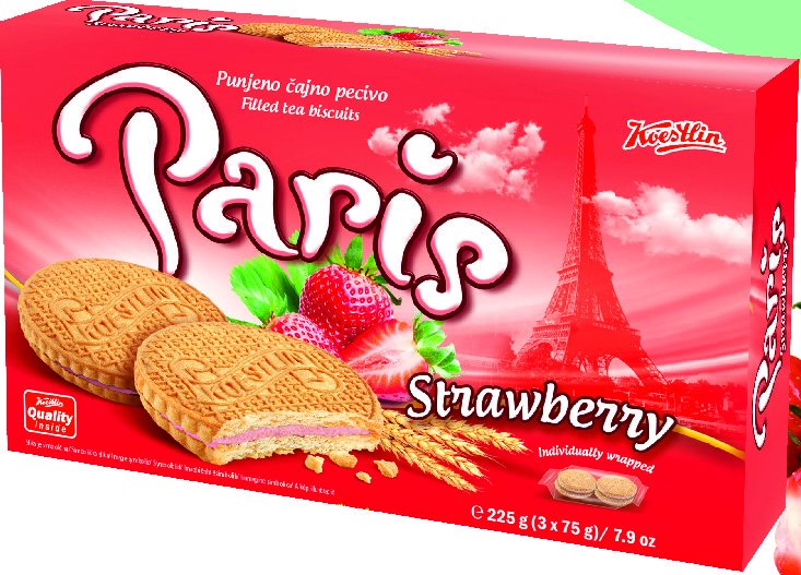 Keks Koestlin Paris, jagoda 225 g - Boso - Akcija - Njuškalo katalozi