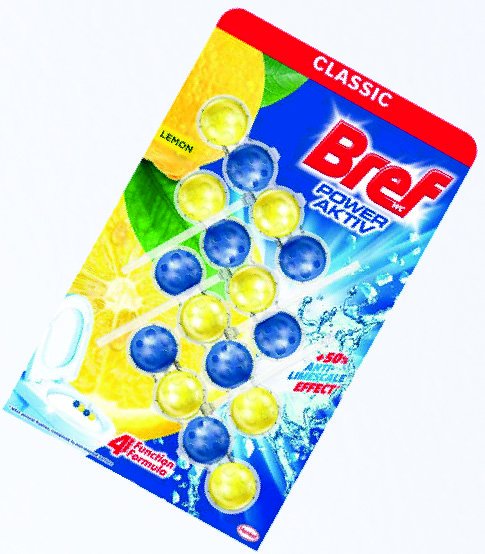 Osvježivač toaleta Bref Power aktiv lemon 4x50 g - Boso - Akcija ...