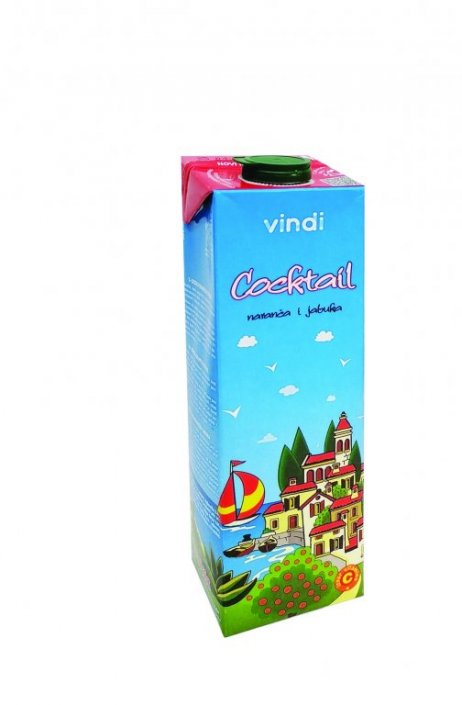 Sok Cocktail mandarina-naranča, naranča-jabuka Vindi 1 l - NTL - Akcija ...