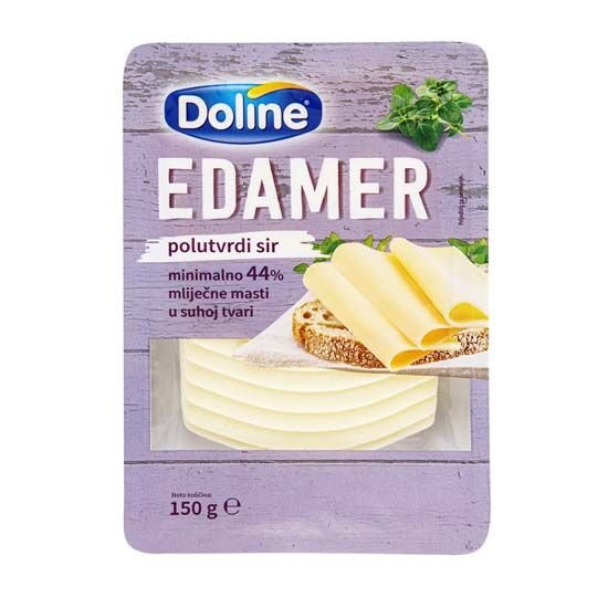 Edamer, rezani polutvrdi sir Doline 150 g - Plodine - Akcija - Njuškalo ...
