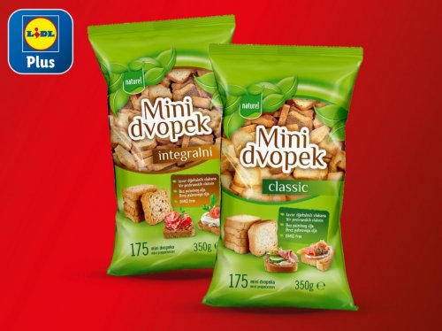 Mini dvopek Naturel 350 g - Lidl - Akcija - Njuškalo katalozi