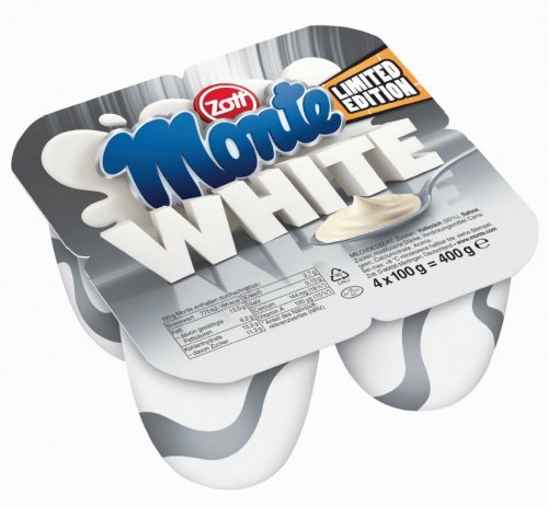 Mliječni desert Monte original ili white Zott 4x100 g - Akcija ...
