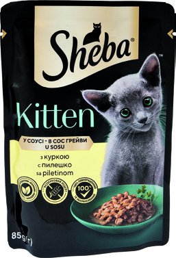 Hrana za mačke piletina u umaku Kitten Sheba 85 g - Akcija - Njuškalo ...