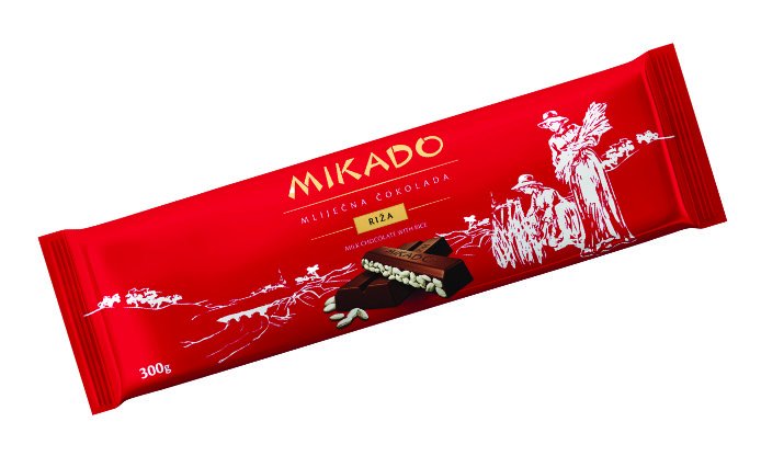 Čokolada mliječna s rižom Mikado 300 g - NTL - Akcija - Njuškalo katalozi