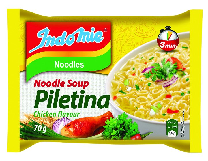 Instant juha s tjesteninom goveđa IndoMie 70 g ili s tjesteninom pileća ...