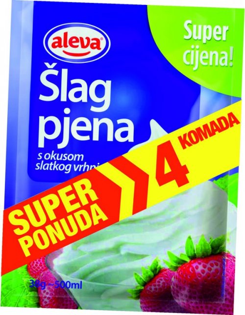 Šlag pjena Aleva 4x38 g - Boso - Akcija - Njuškalo katalozi