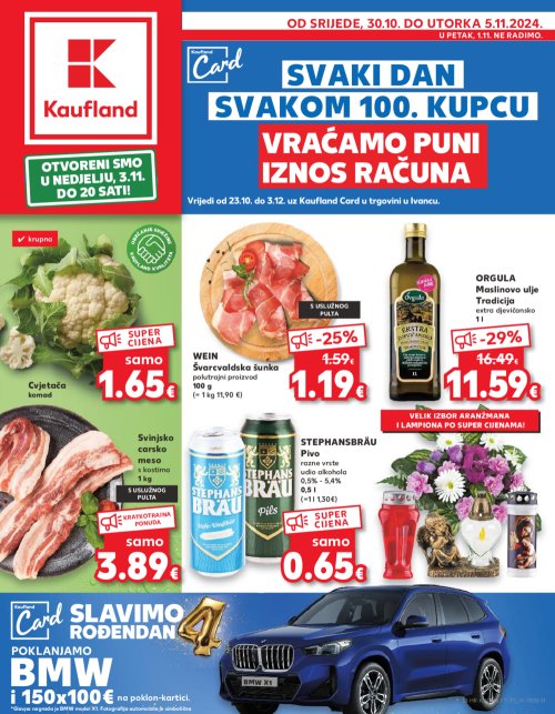 Kaufland katalog Akcija 30.10.-05.11.2024. Ivanec - Njuškalo katalozi