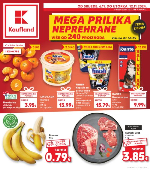 Kaufland katalog Akcija 06.11.-12.11.2024. Odabrane poslovnice - Njuškalo katalozi