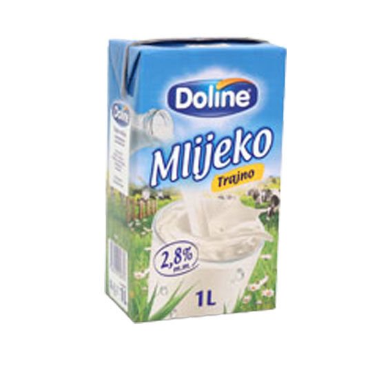 Mlijeko trajno, 2,8% m.m. Doline 1 l - Plodine - Akcija - Njuškalo katalozi