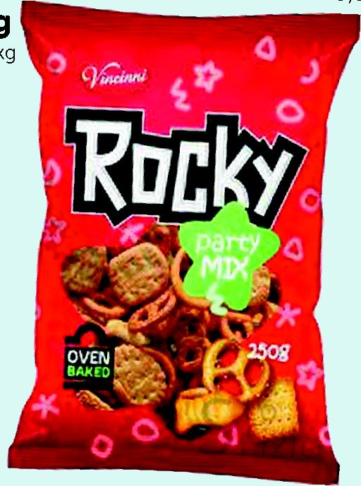 Pereci Rocky Party mix 250 g - Boso - Akcija - Njuškalo katalozi