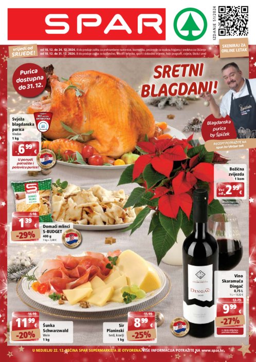 Katalog - SPAR katalog Akcija 18.12.-24.12.2024. - Njuškalo katalozi
