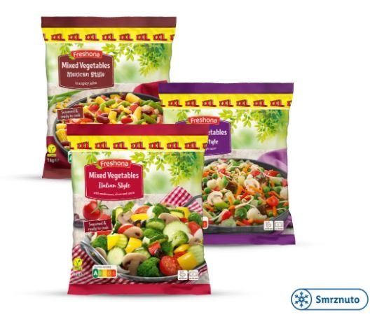 Smrznuto povrće za tavu XXL Freshona - Lidl - Akcija - Njuškalo katalozi