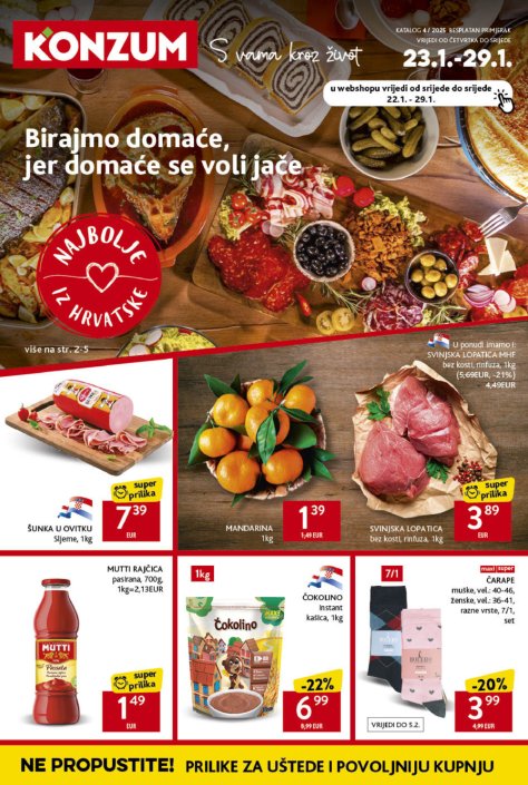 Katalog - Konzum katalog Akcija 23.01.-29.01.2025. - Njuškalo katalozi