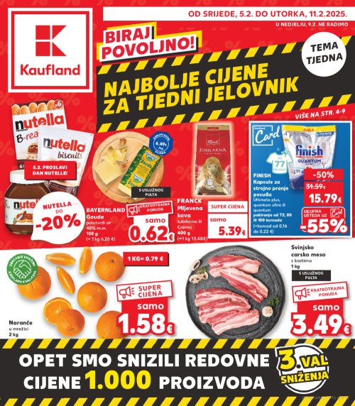 Kaufland katalog Akcija 05.02.-11.02.2025.. Odabrane poslovnice - Njuškalo katalozi