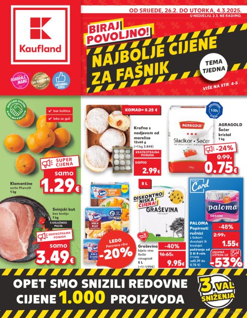 Kaufland katalog Akcija 26.02.-04.03.2025. Odabrane poslovnice - Njuškalo katalozi