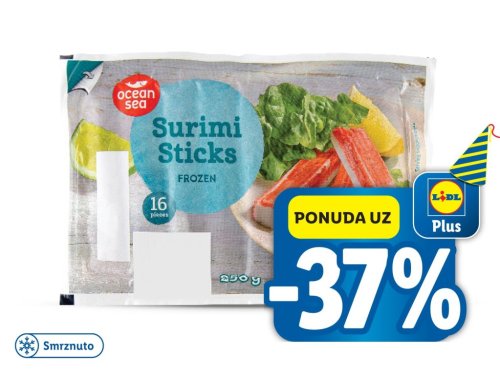 Surimi štapići 250 g - Lidl - Akcija - Njuškalo katalozi
