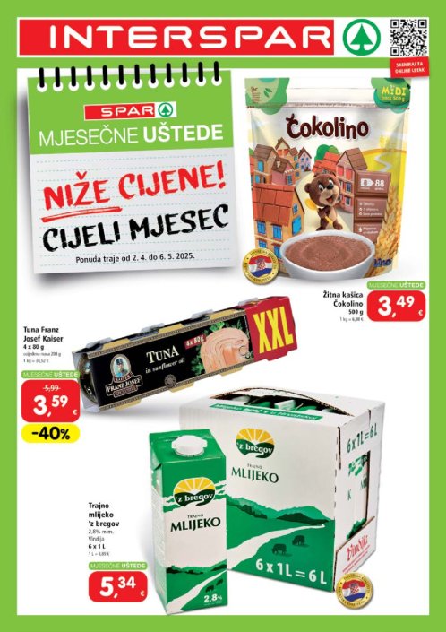 Katalog - INTERSPAR katalog Mjesečne uštede 02.04.-06.05.2025. - Njuškalo katalozi